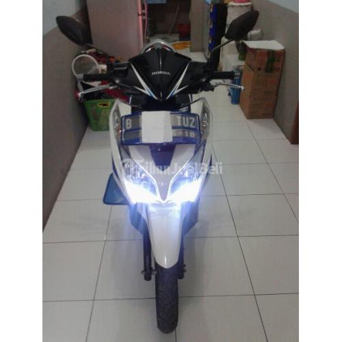 Jual Honda Vario Techno 125 Tahun 2013 Helm in MMC Putih Biru di Bekasi ...
