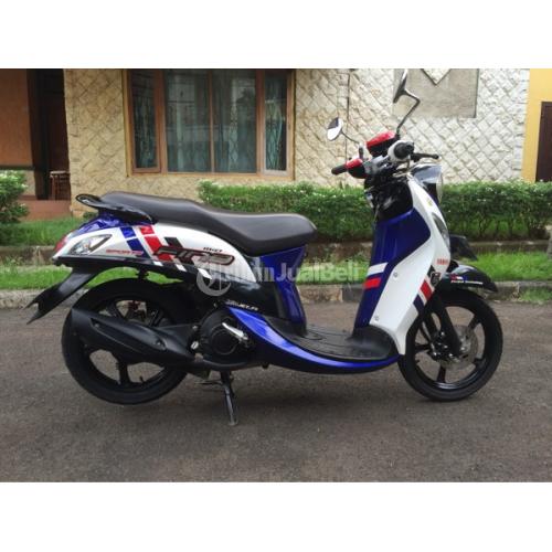 Jual Motor Yamaha Fino FI tahun 2014 Mulus Biru Putih di Jakarta ...