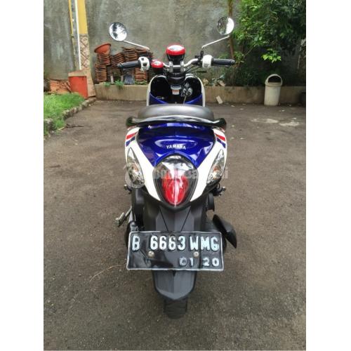 Jual Motor Yamaha Fino FI tahun 2014 Mulus Biru Putih di Jakarta ...