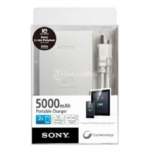 Powerbank Sony CPdiV5 5000 mAh Putih - Tribun JualBeli