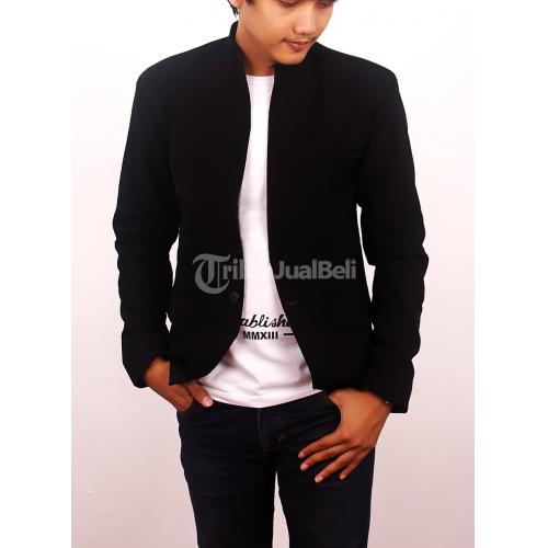 Blazer Korea Style BKdi02 Hitam - Tribun JualBeli