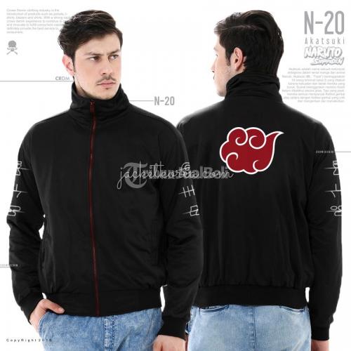 Ndi20 | Jaket Anime Naruto di Akatsuki Logo - Tribun JualBeli