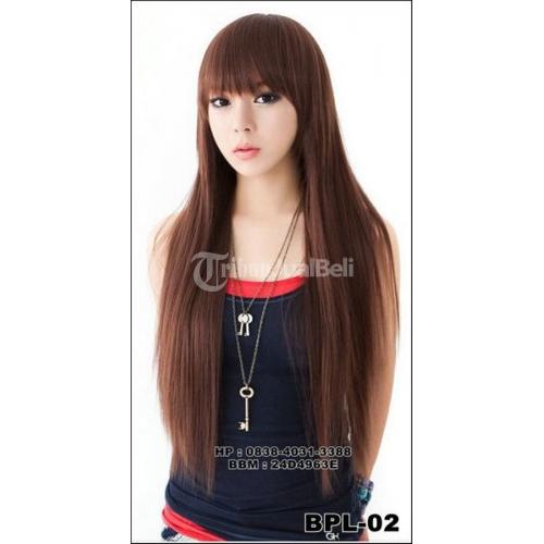 Jual wig panjang light brown murah dan bahan natural Yogyakarta ...
