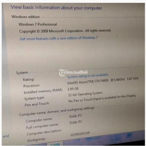 Laptop Mini Netbook HP 10 Inch Second Harga Murah di Semarang, Jawa ...