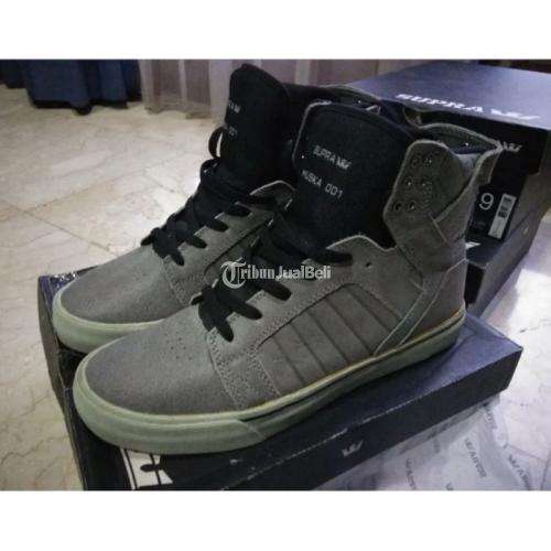 Sepatu Supra Skytop Muska Black Charcoal Baru Ukuran 42 Ori Murah di ...