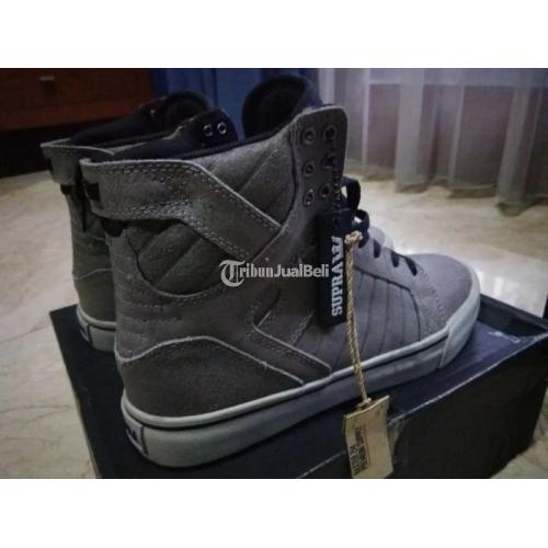 Sepatu Supra Skytop Muska Black Charcoal Baru Ukuran 42 Ori Murah di ...
