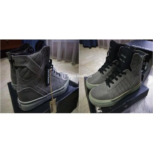 Sepatu Supra Skytop Muska Black Charcoal Baru Ukuran 42 Ori Murah di ...