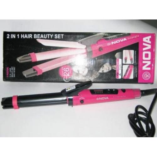 Nova Alat Catok Rambut Keriting Lurus 2 in 1 Catokan Ceramik Pink di Jakarta Pusat - Tribun JualBeli