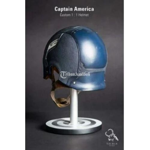 Taurus Studio Helm Kapten Amerika Original Bahan Titanium & Kulit Asli ...