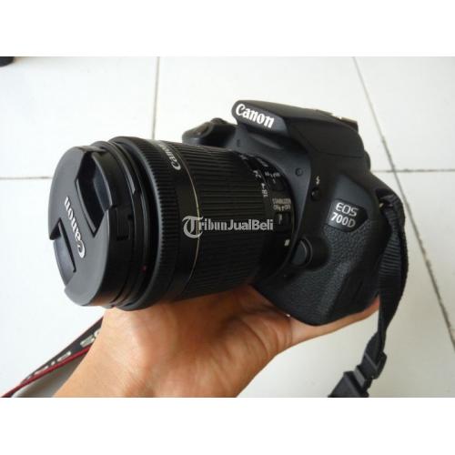 DSLR Canon 700D Lensa Kit 18di55mm Fullset Lengkap Fungsi Normal di ...