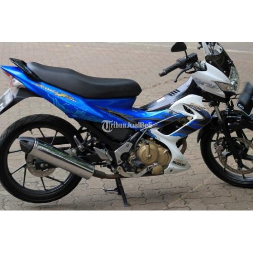 Suzuki Satria FU 2011 Mulus Terawat Mesin Bagus Warna Biru Putih di Jakarta - Tribun JualBeli
