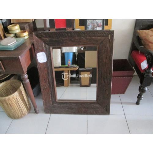 Cermin Frame Daur Ulang Kayu Jati Bekas Bantalan Rel Kereta Api ...