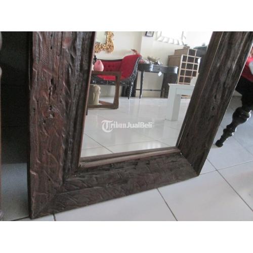 Cermin Frame Daur Ulang Kayu Jati Bekas Bantalan Rel Kereta Api ...