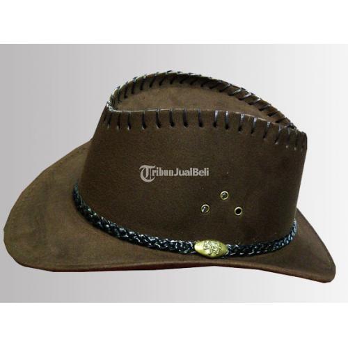 Topi Pria Koboi Warna Coklat Tua Keren di Bandung - Tribun JualBeli
