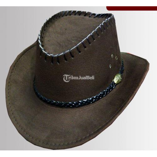 Topi Pria Koboi Warna Coklat Tua Keren di Bandung - Tribun JualBeli
