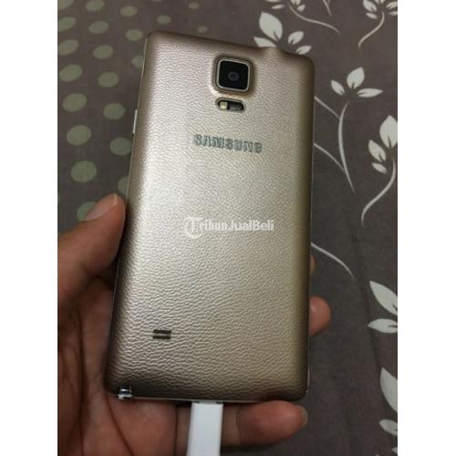 Samsung Note 4 Gold Eks Sein Resmi Lecet Pemakaian Kondisi Mulus Mesin ...
