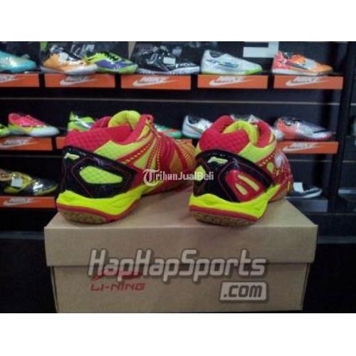 Sepatu Badminton Lining Turbo Spider Merah Kuning Size 40 di Bandung ...