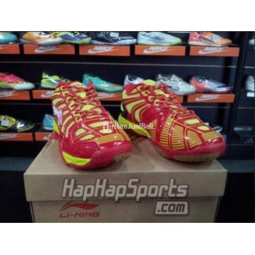 Sepatu Badminton Lining Turbo Spider Merah Kuning Size 40 di Bandung ...