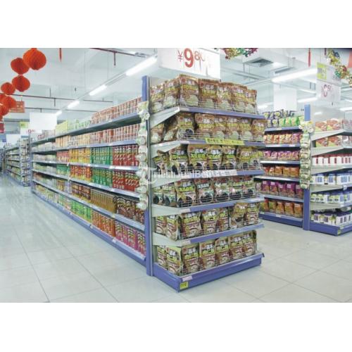 Rak Display Supermarket Minimarket Shelf Bahan Kuar Harga Murah di ...