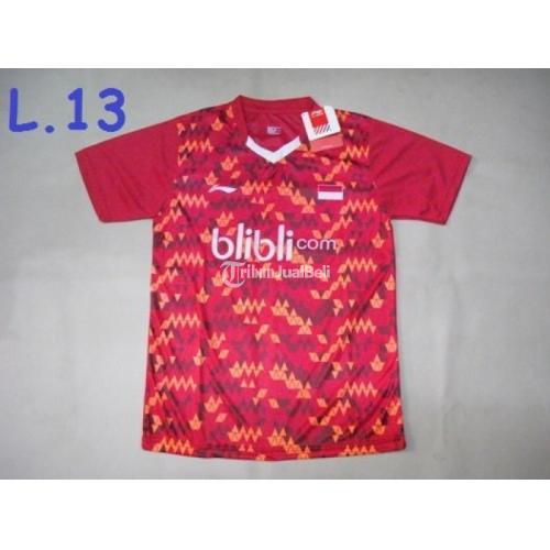 Jersey / Baju Bulutangkis / Badminton Indonesia Blibli Merah Biru di ...