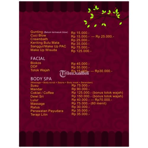 Salon dan Spa Khusus Wanita Murah Terbaik Harga Mahasiswa di Yogyakarta ...
