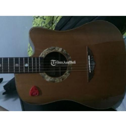 Gitar Akustik Merk Techno Kualitas Bagus Second Bonus Softcase di ...