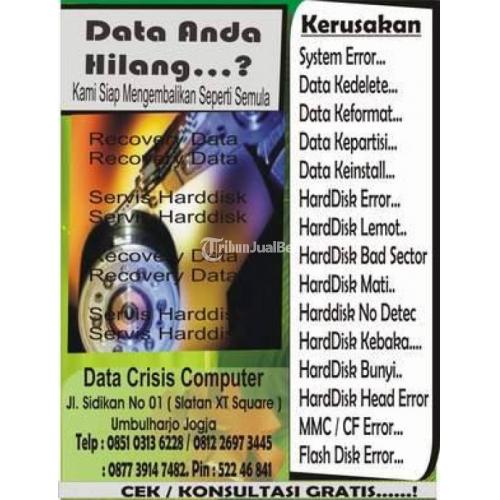 Jasa Recovery Dan Backup Data Harddisk Mmc Cf Fd Harga Murah Servis