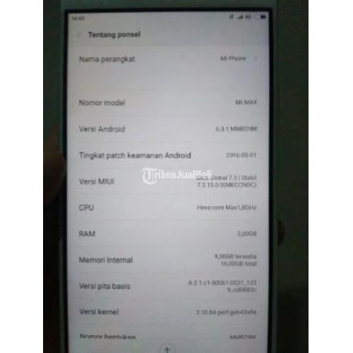 Xiaomi Mi Max Tab 4G LTE Pemakaian Normal Mulus Fullset Harga Murah di ...