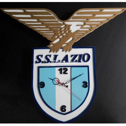 Jam Dinding Kayu Manchester United Motif Timbul Bahan Kayu MDF di ...