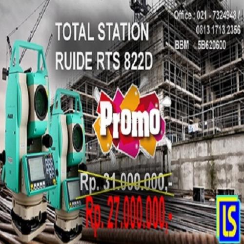 Promo Total Station Ruide RTS 822D Teknologi EDM IP65 Tahan Air di ...