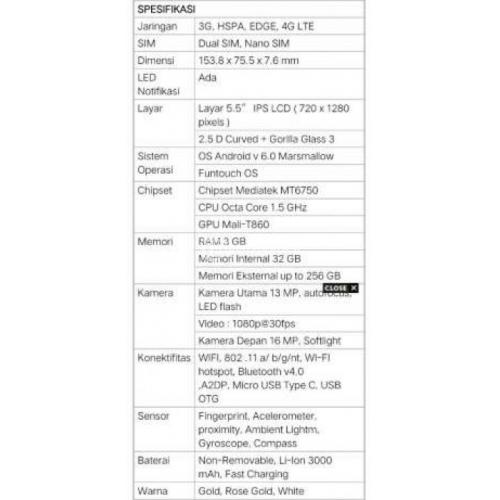 Vivo V5 Lite Murah HP Android Seken Like New Garansi Panjang Lengkap di ...