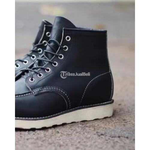 Sepatu Boots Pria Red Wing Heritage 9075 Moc Toe Black New Harga Miring ...