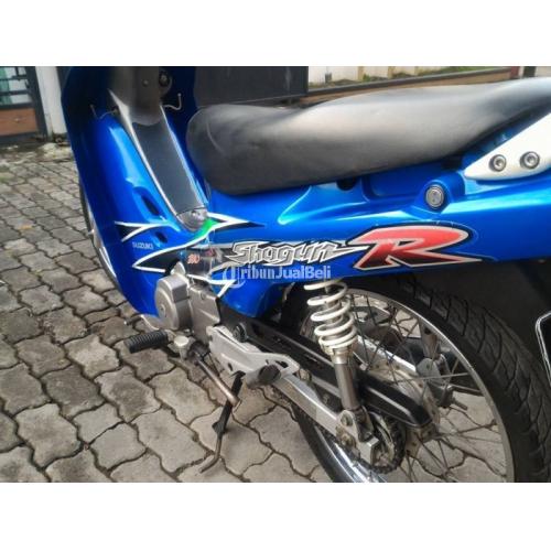 Suzuki Shogun New 110 Tahun 2004 Biru Mulus Mesin Halus Terawat di Solo ...