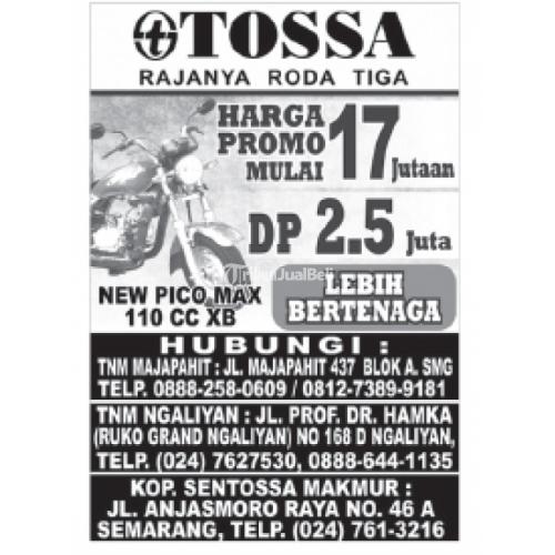 Harga spesial New Pico MAX 110 CC CB Tossa hanya 17 jtaan lebih bertenaga di Semarang - Tribun ...