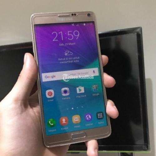 Smartphone Samsung Galaxy Note 4 Gold Brown Second Harga Murah di Bogor ...