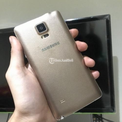 Smartphone Samsung Galaxy Note 4 Gold Brown Second Harga Murah di Bogor ...