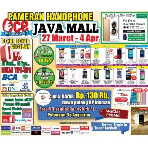 Obral Cellular Oke Pameran Handphone Terbesar di Java Mall Harga Murah ...
