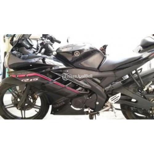 Yamaha R15 2nd Hitam Mulus Surat Lengkap Bonus Helm KYT Ijo Stabilo di ...