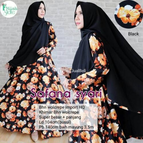 Baju Syari Modern Wanita Safana Syar'i Walcrape Import Harga Murah di ...