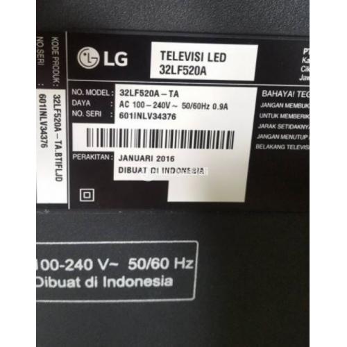 Tv LG led 32inch Masih Bagus Kardus Ada Remote Ada Warna Bening di ...