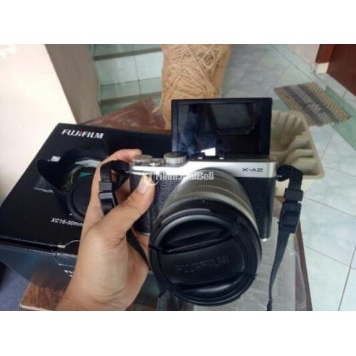 Kamera mirrorless Fujifilm Xa2 Black Second Harga Murah Fullset di Jepara - Tribun JualBeli