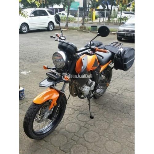Motor Touring Modifikasi Advanture Basic Yamaha Scorpio Nego di Jakarta ...