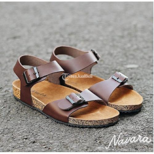 Navara Man Alfred Brown Sandal Sendal Pria Cowok Harga Murah di ...