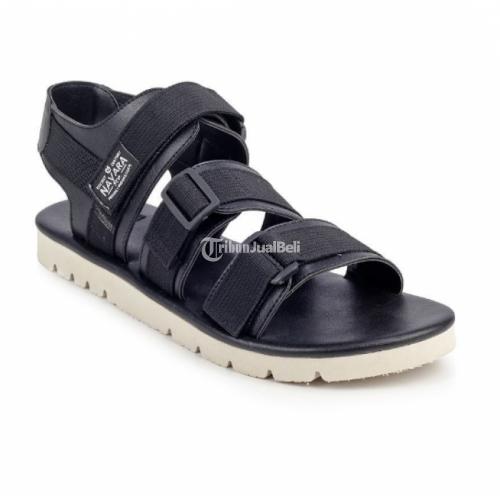 Navara Man Xavier Black Sandal Sendal Pria Cowok Harga Murah di ...