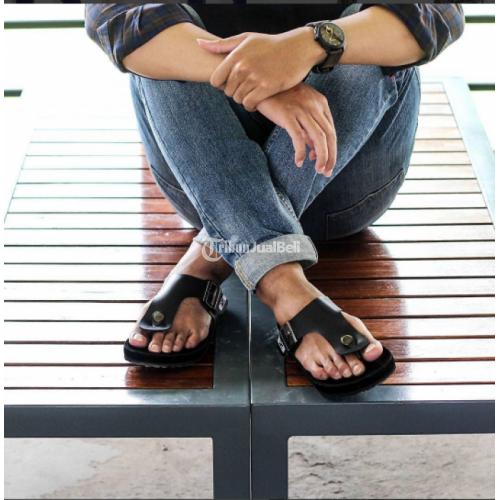 Navara Man Anson Full Black Sandal Sendal Pria Cowok Harga Murah di ...