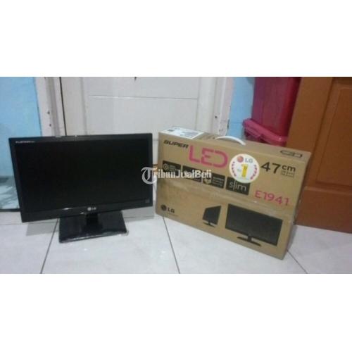 Monitor LED Murah Merk LG Layar 19 Inch Seken Normal Like New Fullset ...
