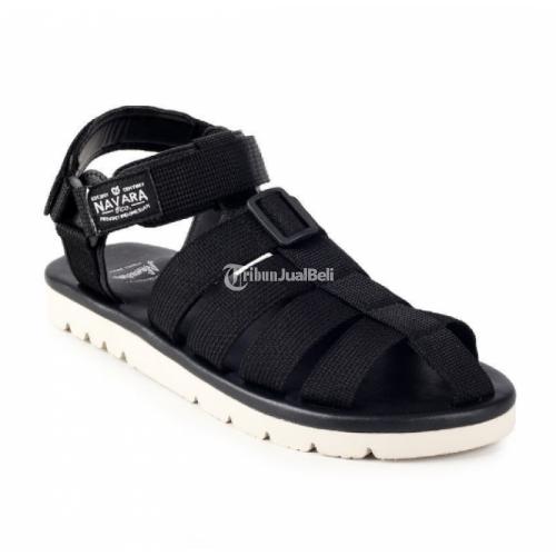 Navara Man Woodley Black Sandal di Surabaya - Tribun JualBeli