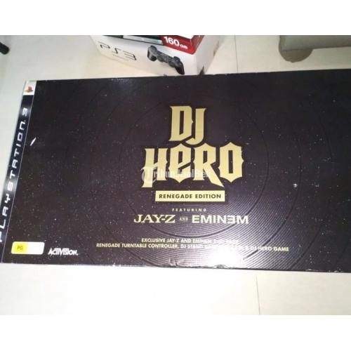 Ps3 Slim 160gb+500gb+Dj Hero Renegade Edition Lengkap dengan 2 Stick ...