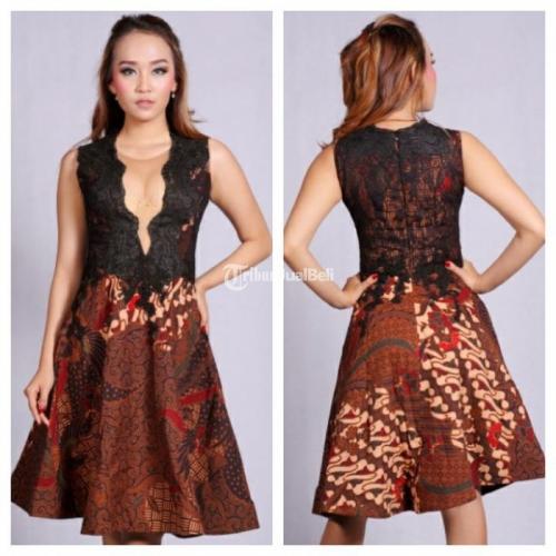 Batik Wanita Dress Batik Pesta Victoria Doby MDB085 Harga Murah di ...