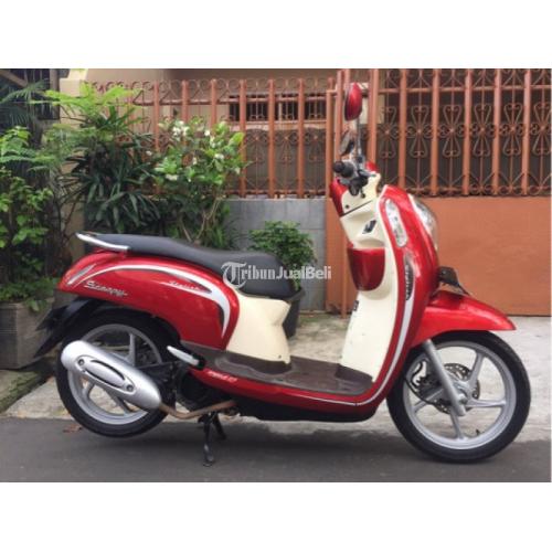 Honda Scoopy Stylish FI Tahun 2014 Merah Cream Mulus di Jakarta Pusat ...